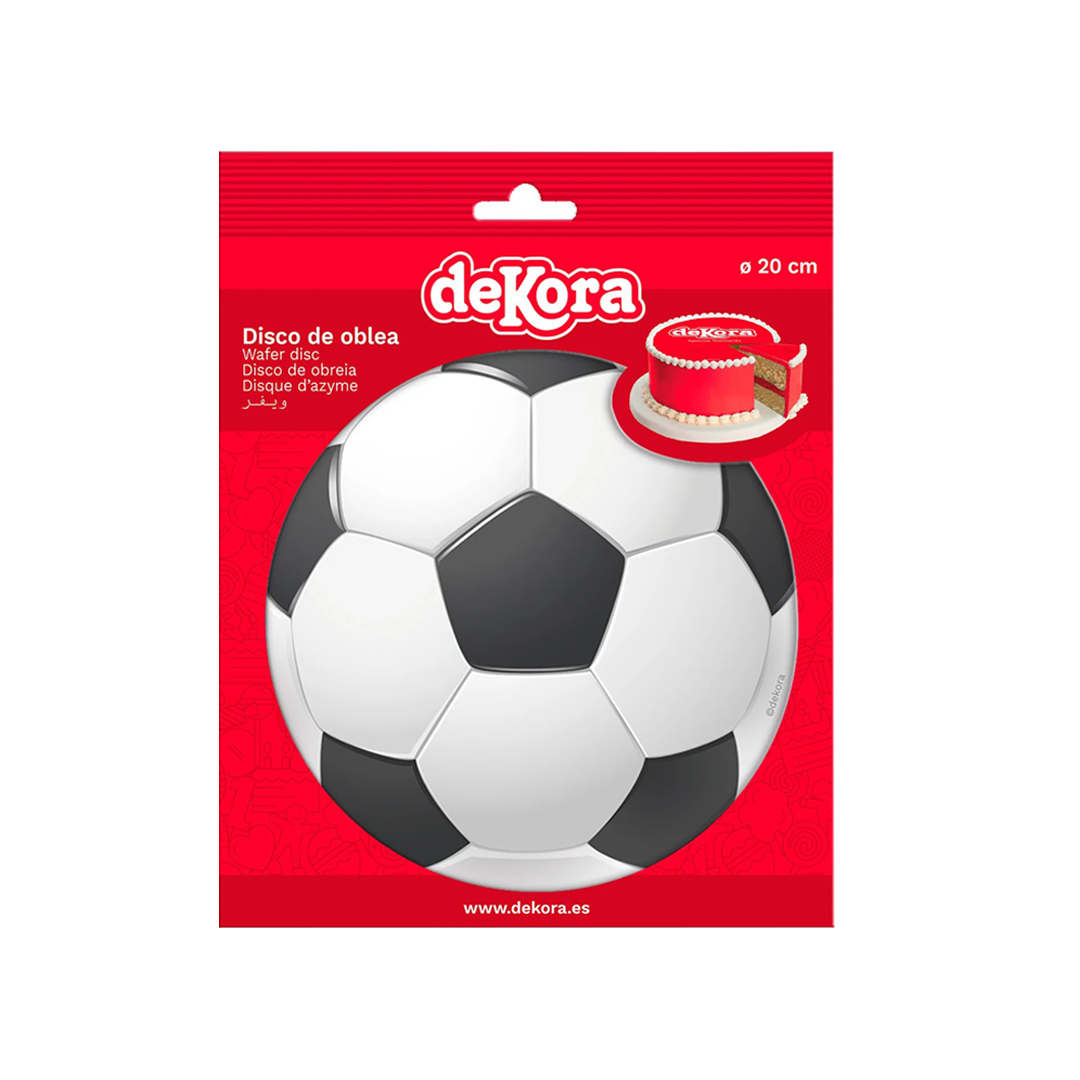 Disco Oblea Tarta Balon Futbol 20cm – La Concha