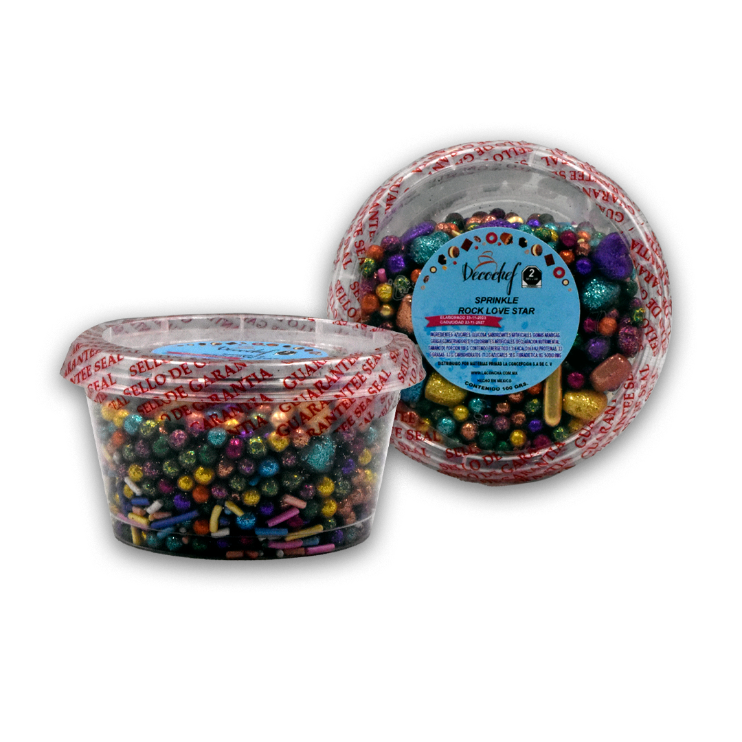 SPRINKLES ROCK LOVE STAR DECOCHEF 100 G – La Concha